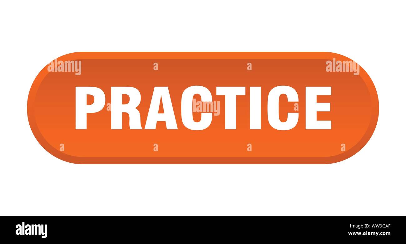 practice button. practice rounded orange sign. practice Stock Vector ...