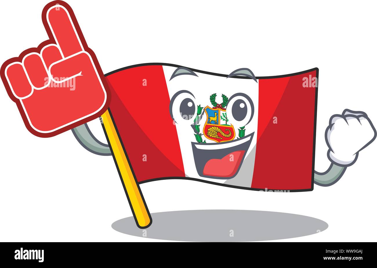 Foam finger peru flag stored in character drawer Stock Vector Image ... Foam finger peru flag stored in character drawer Stock Vector Image ...