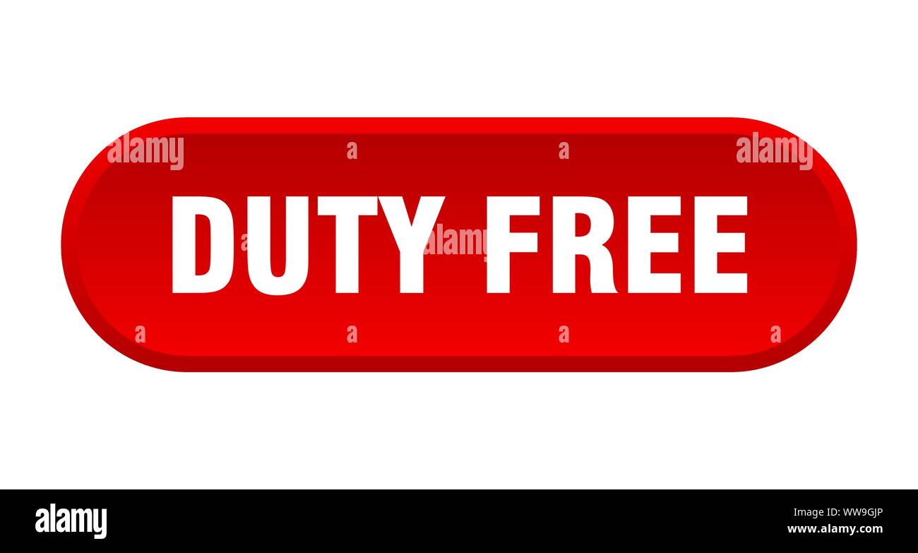 duty free button. duty free rounded red sign. duty free Stock Vector ...