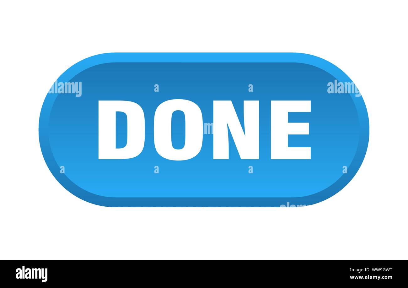 done button. done rounded blue sign. done Stock Vector Image & Art - Alamy