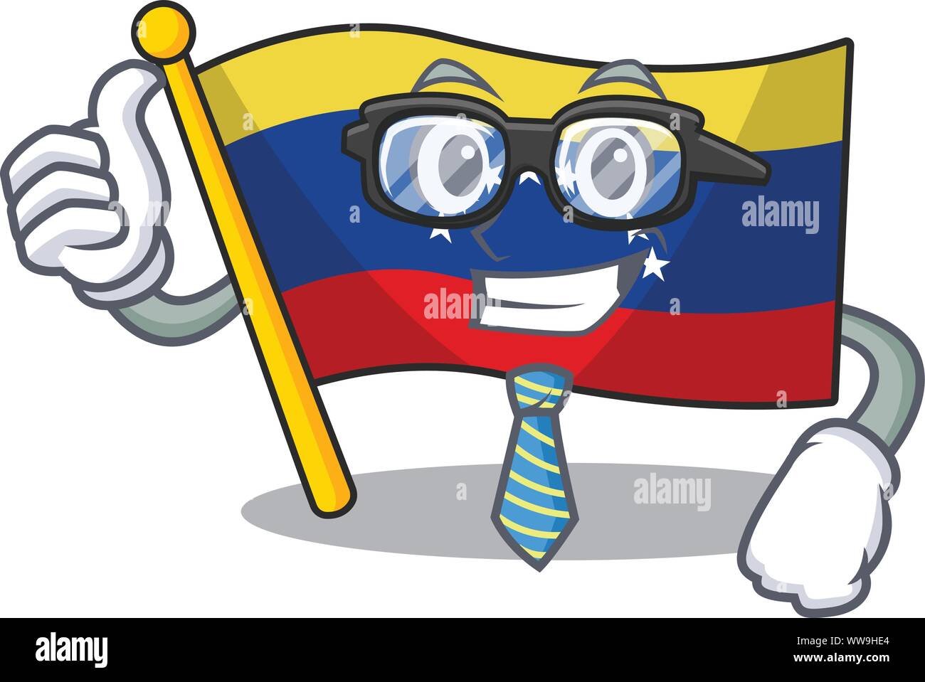 Businessman venezuela flag in the character cupboard Stock Vector Image ...