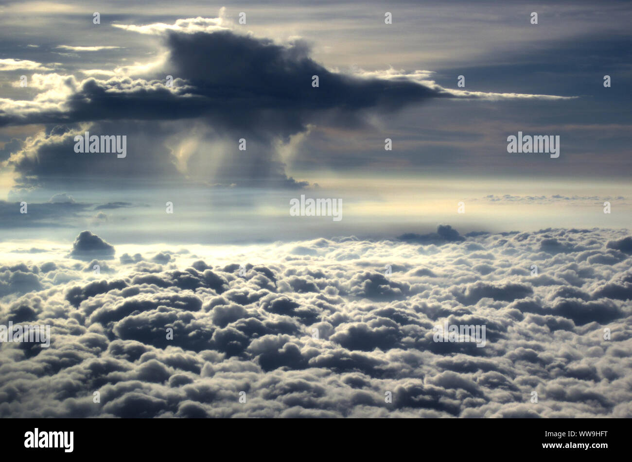 Cloud under the plane, Indonesia Stock Photo - Alamy