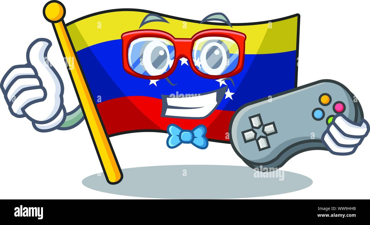 Gamer flag venezuela isolated with the cartoon Stock Vector Image & Art ...