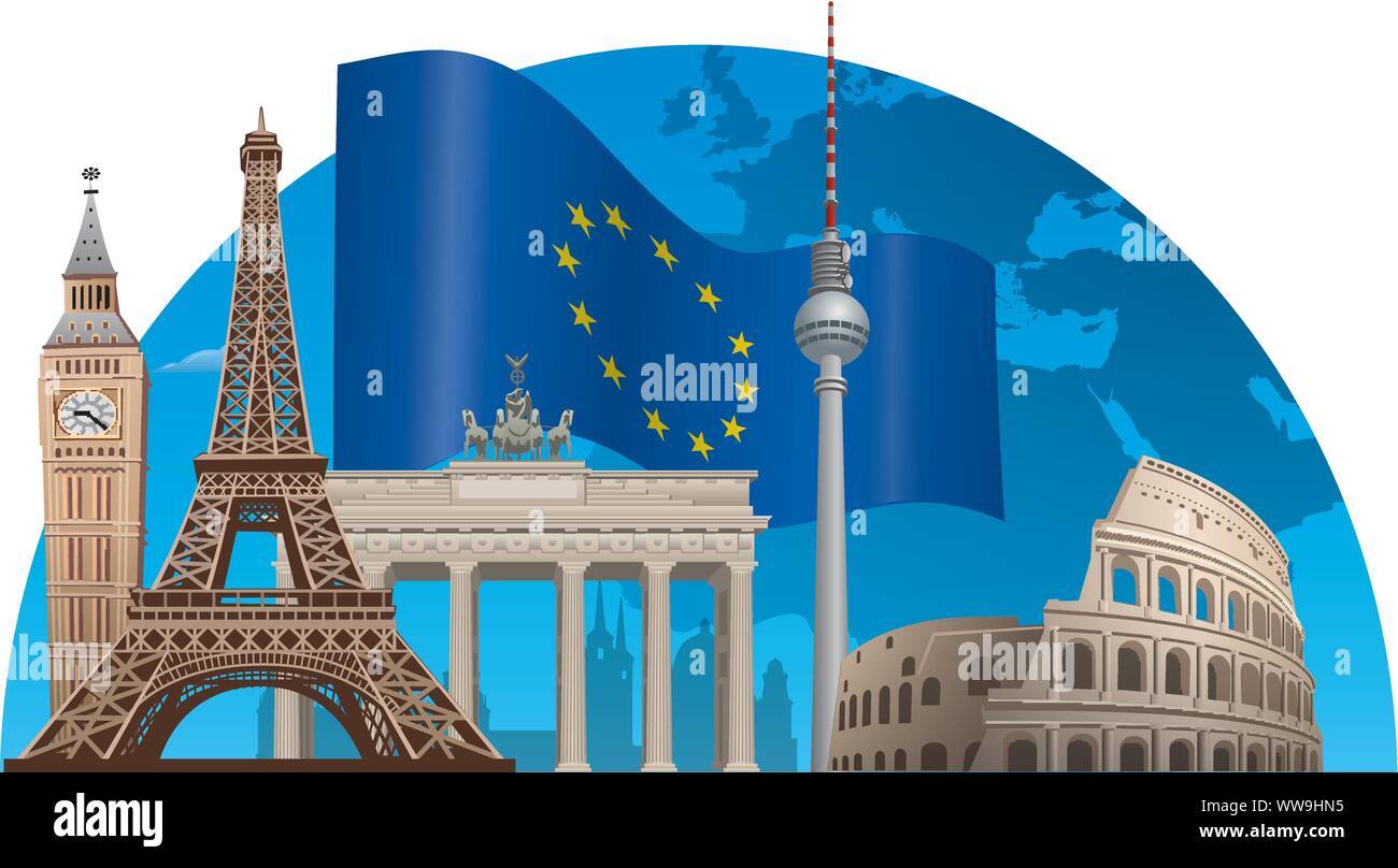 european union concept illustration Stock Vector Image & Art - Alamy