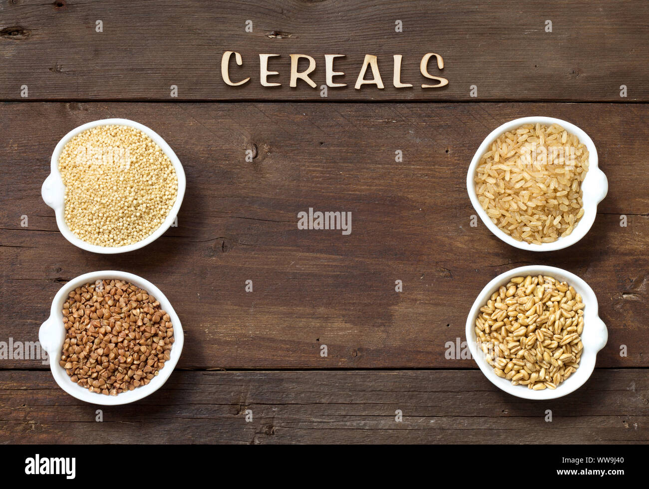 Empty ingredient bowls hi-res stock photography and images - Alamy