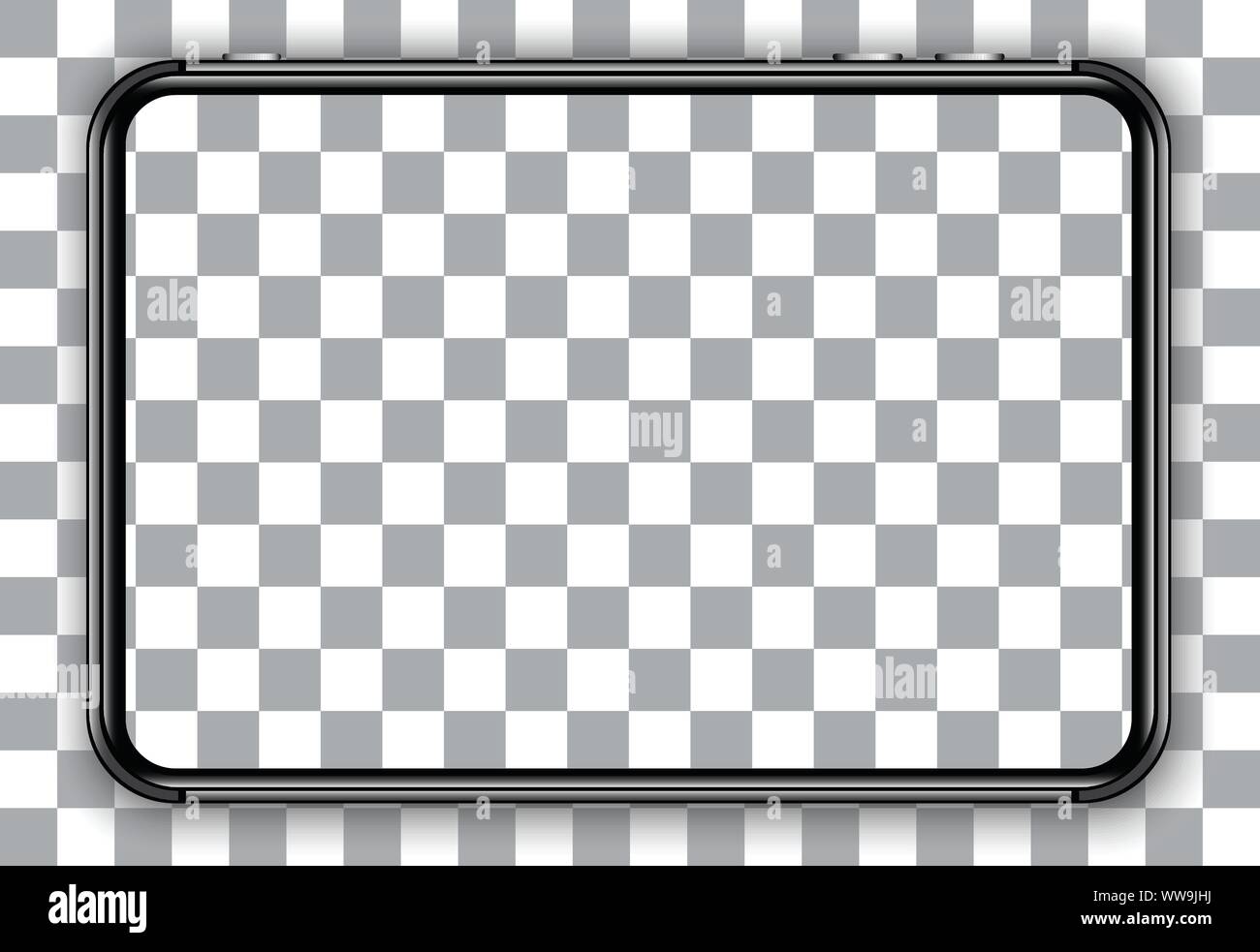 vector illustration of realistic tablet device Stock Vector Image & Art ...