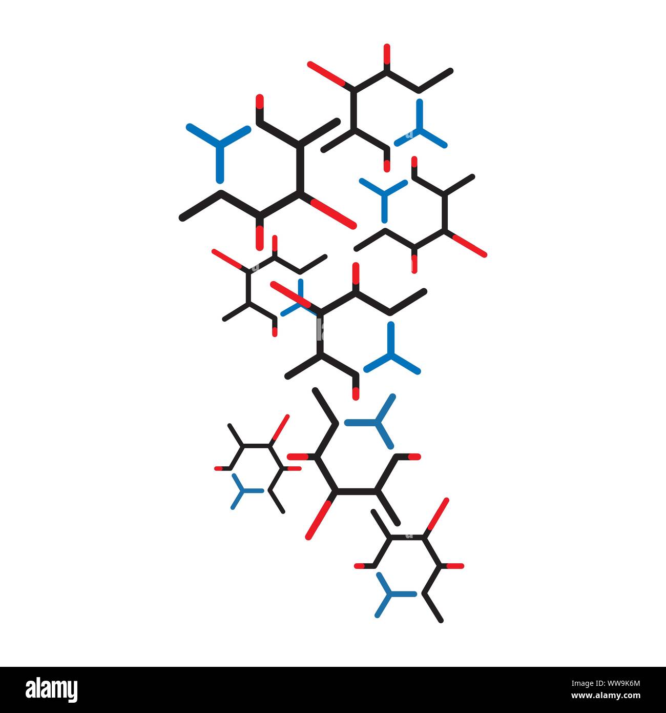 Modern isolated molecule hi-res stock photography and images - Alamy