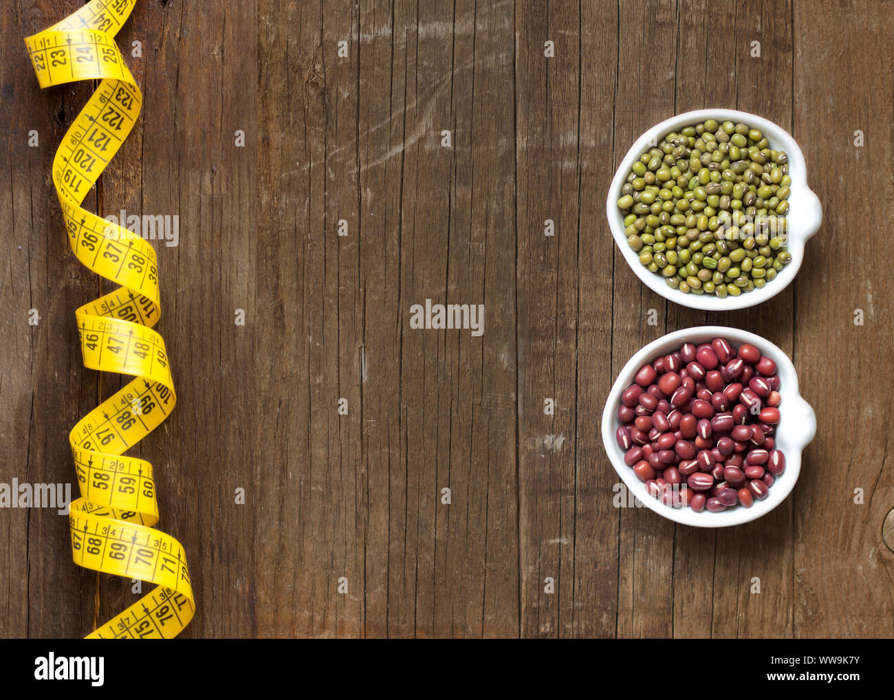Raw azuki beans wooden hi-res stock photography and images - Alamy