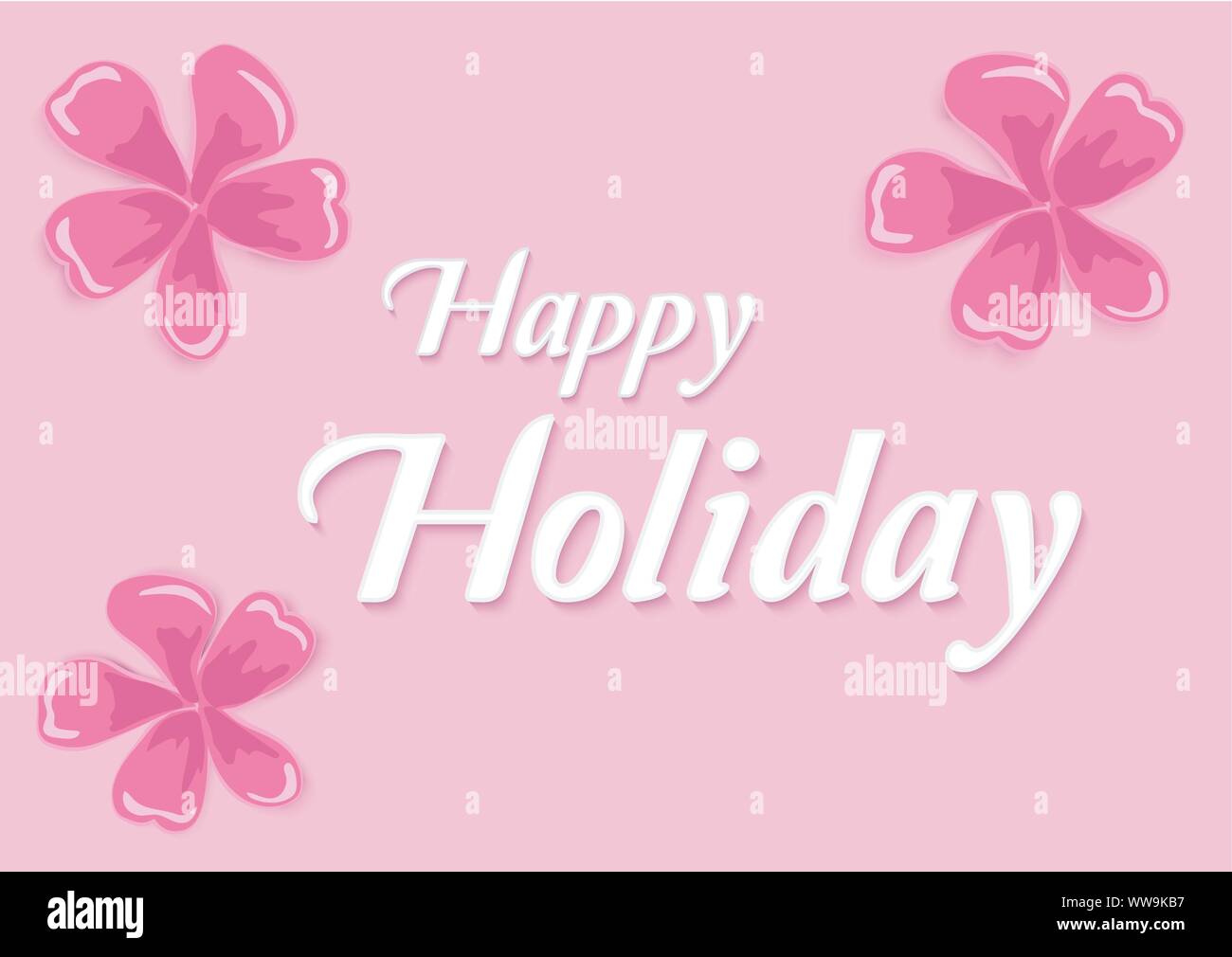 Happy holiday congratulation banner Stock Vector Images - Alamy