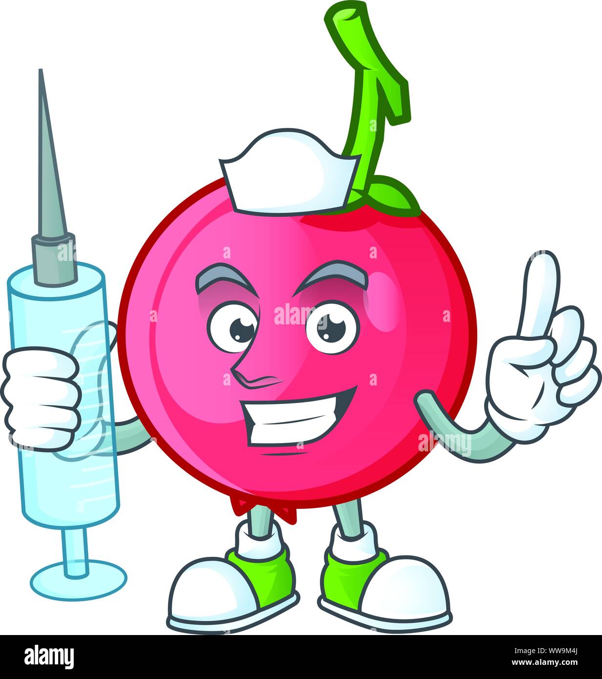 Nurse cartoon lovi lovi fruit with mascot Stock Vector Image & Art - Alamy