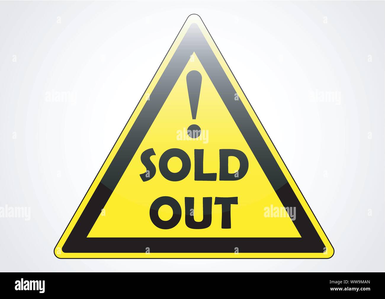 vector illustration of sold out sign Stock Vector Image & Art - Alamy