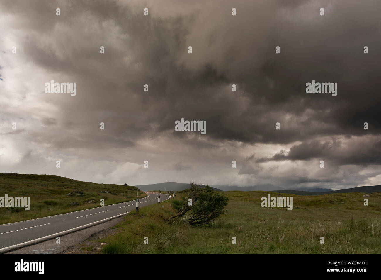 Highlands scotland windy road hi-res stock photography and images - Alamy
