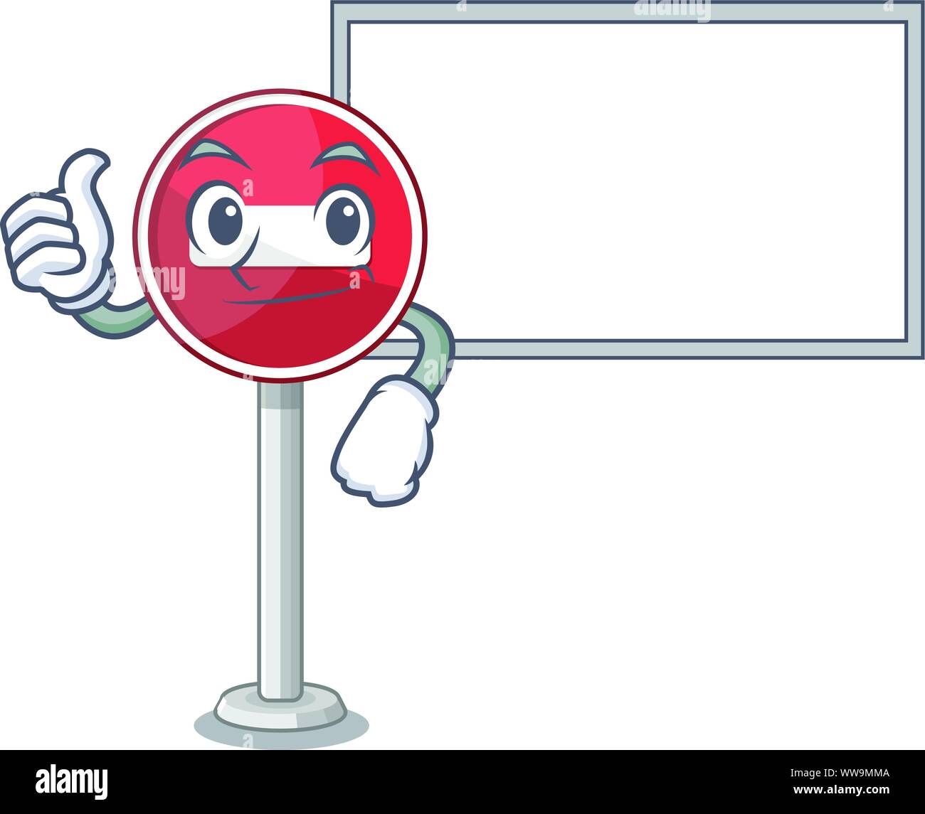 No entry sign board Cut Out Stock Images & Pictures - Alamy