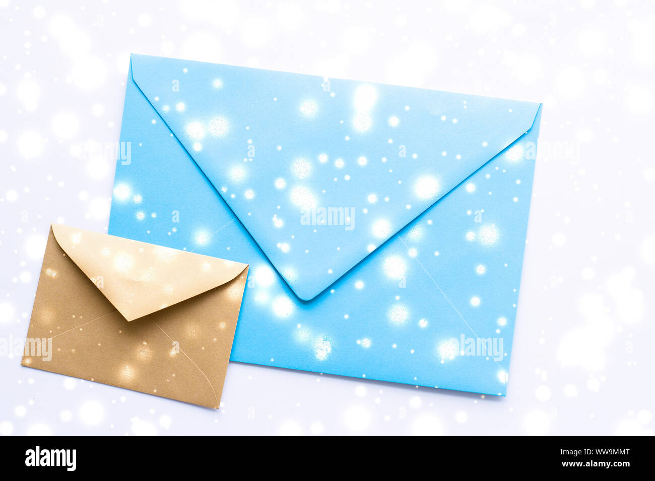 Greetings, postal service and online newsletter concept - Winter ...