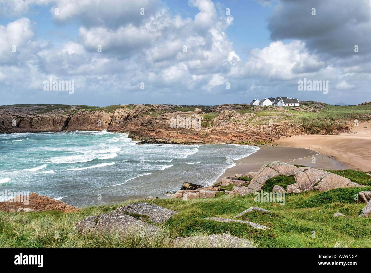 This is a secluded beach on the west coast of Ireland in County Donegal ...