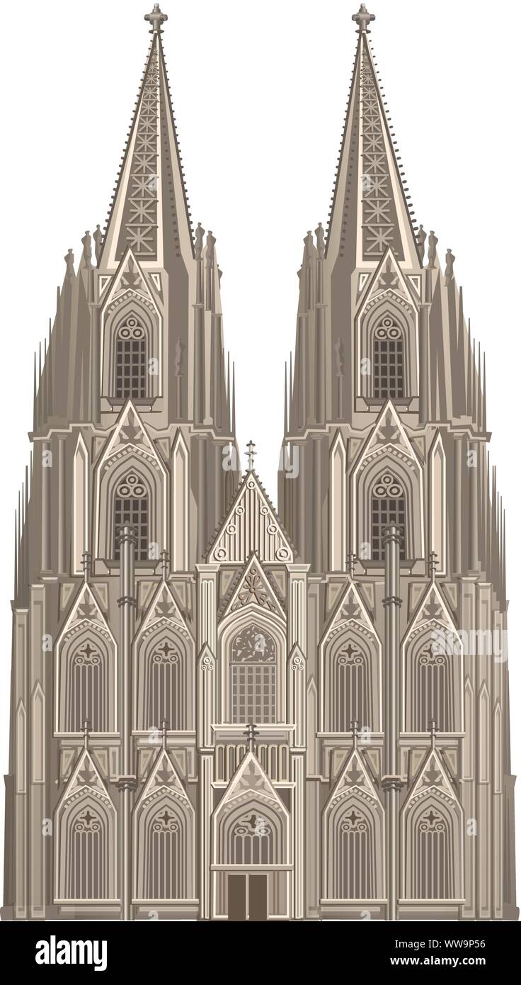 Europe germany cologne cathedral Stock Vector Images - Alamy