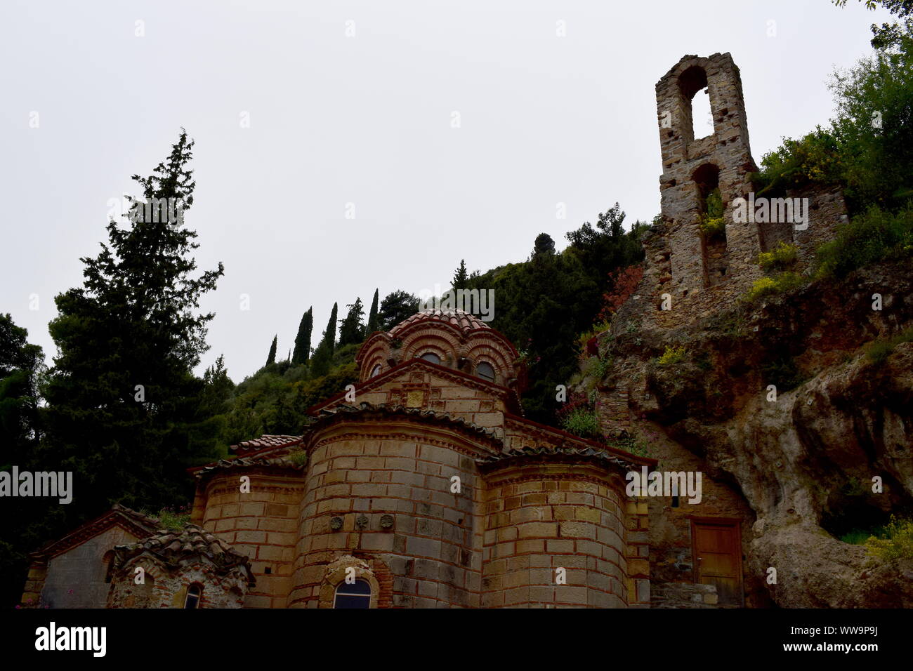castle, mistras, medieval, town, Byzantine, church, Peribleptos, Sparti ...