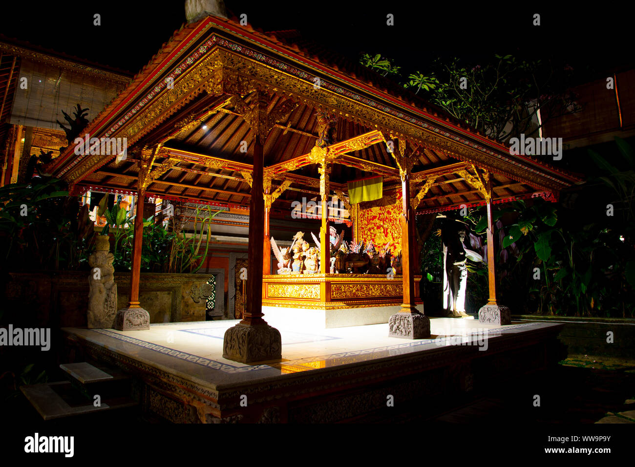 Traditional Balinese Decorative Architecture - Indonesia Stock Photo ...