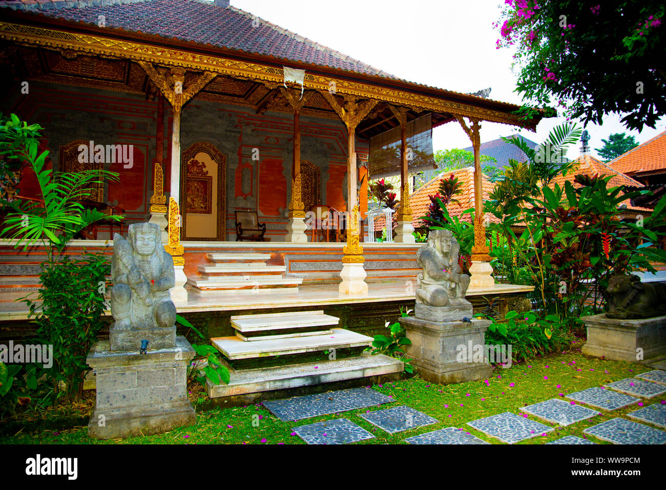Traditional Balinese Decorative Architecture - Indonesia Stock Photo ...