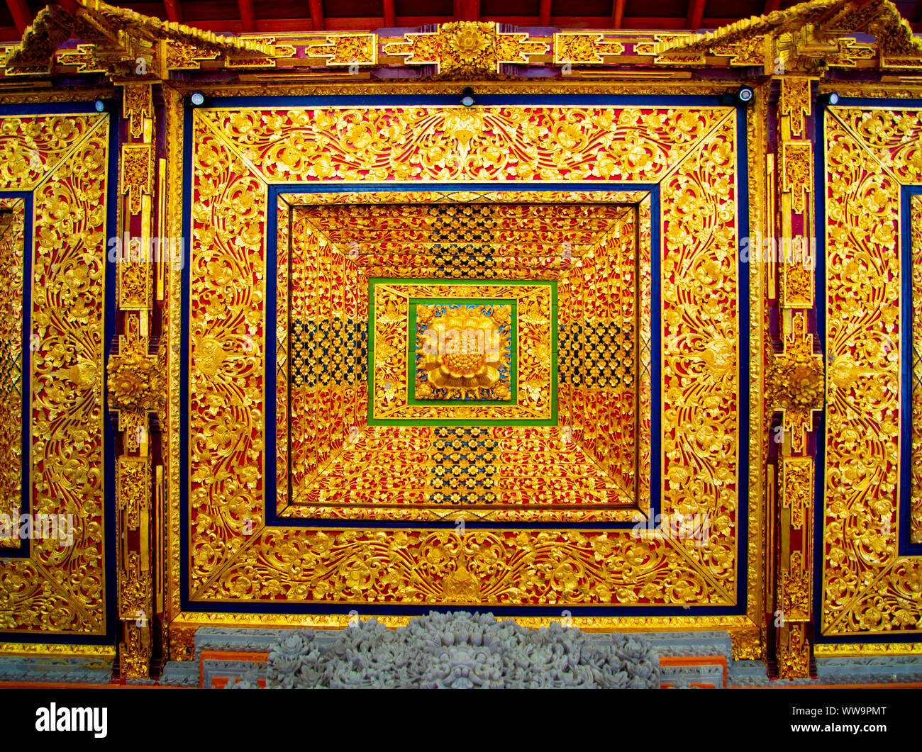 Traditional Balinese Decorative Architecture - Indonesia Stock Photo ...