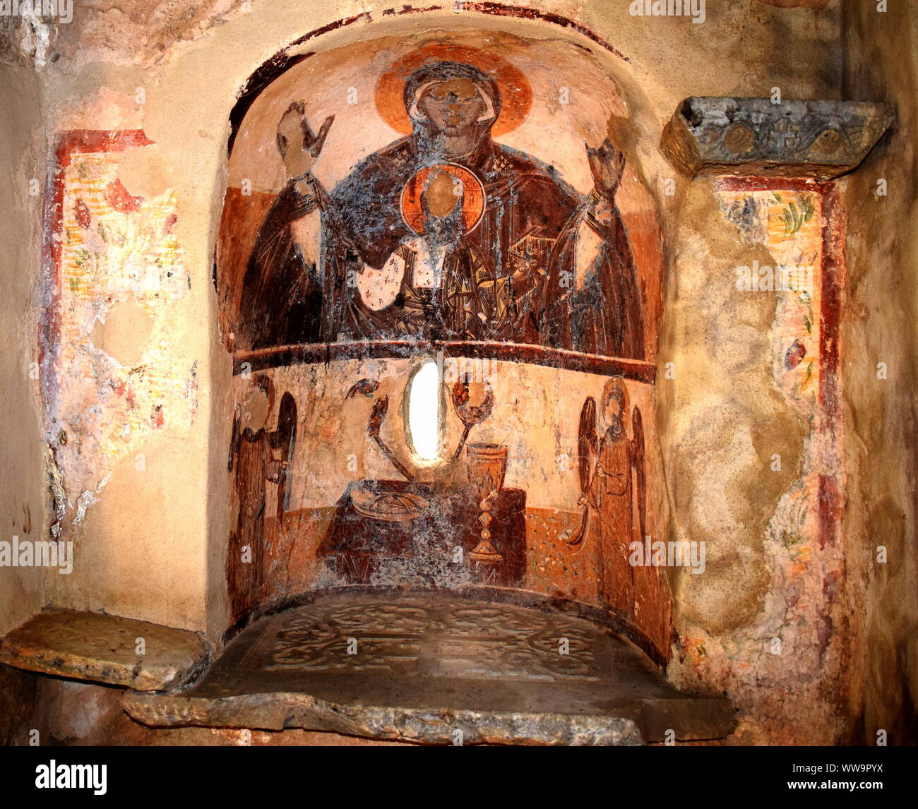 castle, mistras, medieval, town, Byzantine, icon, church, Peribleptos ...