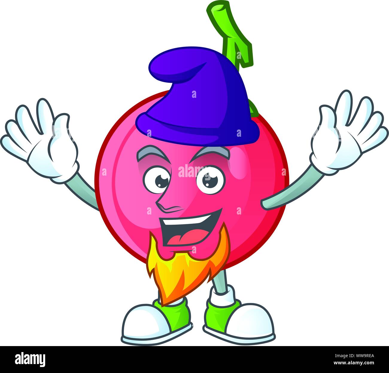 Elf lovi lovi fruit in character mascot Stock Vector Image & Art - Alamy