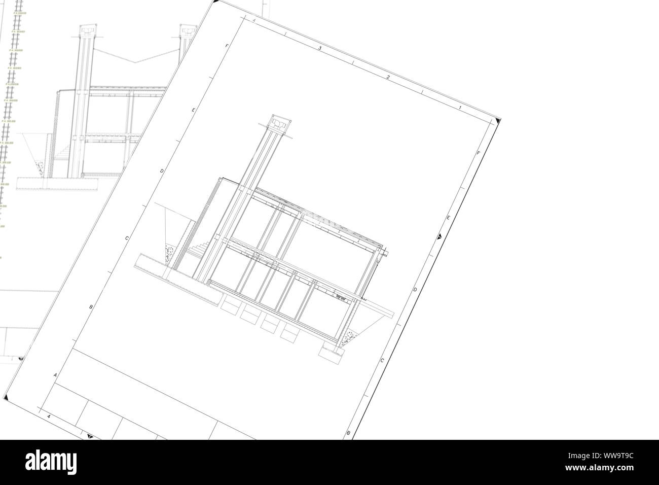 Apartment plan view Cut Out Stock Images & Pictures - Alamy