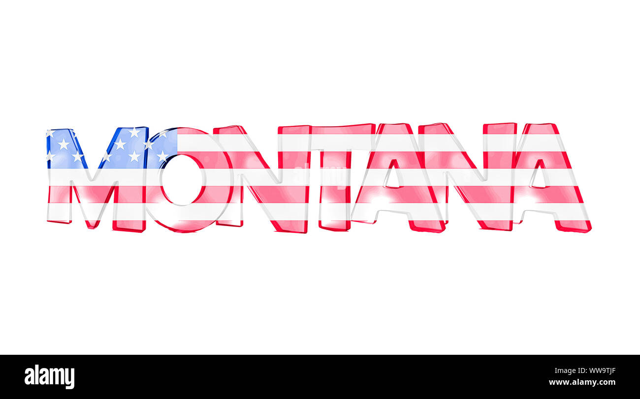 Montana state outline hi-res stock photography and images - Alamy