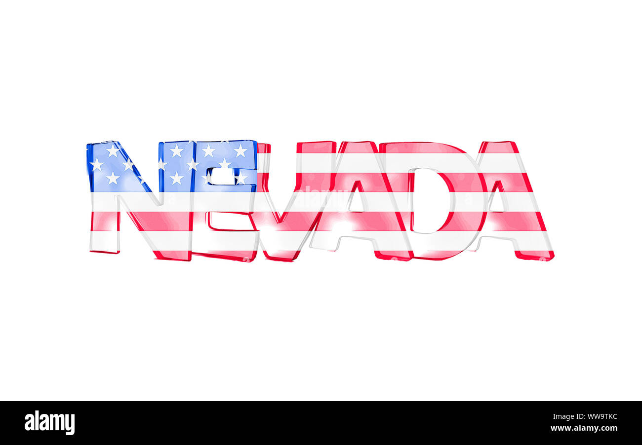 Nevada typography Cut Out Stock Images & Pictures - Alamy