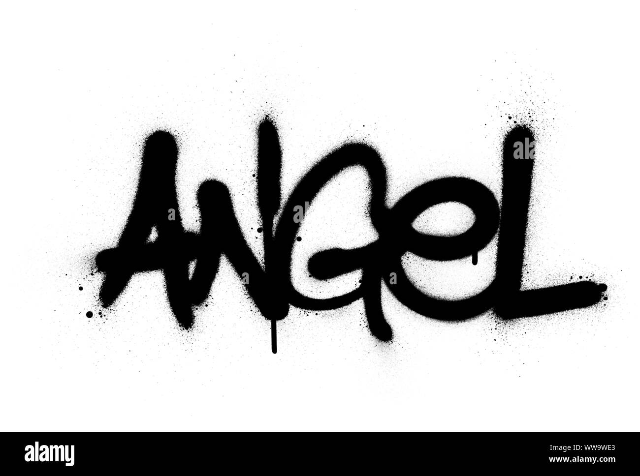 Graffiti angel Stock Vector Images - Alamy
