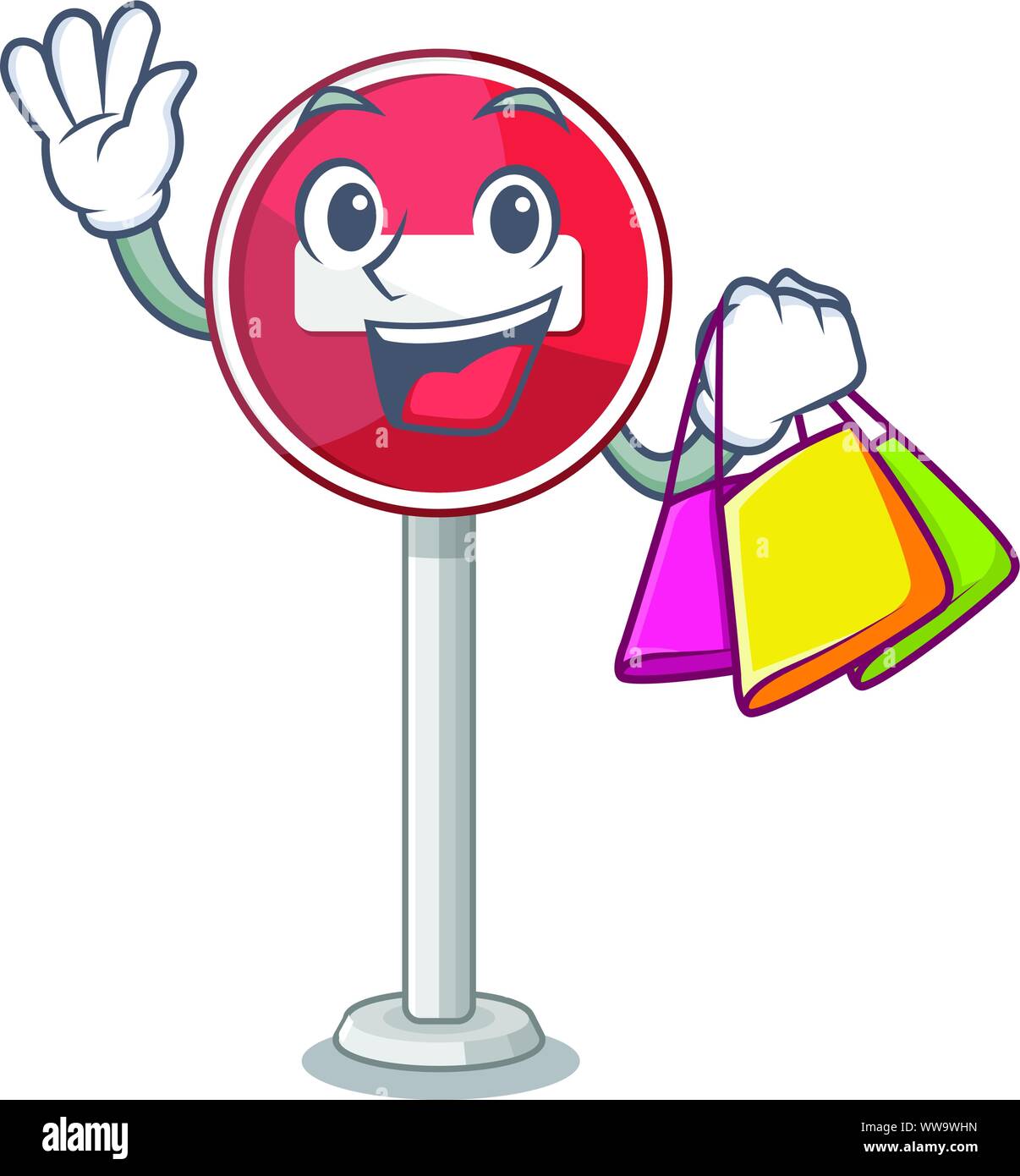 Shop side road Stock Vector Images - Alamy