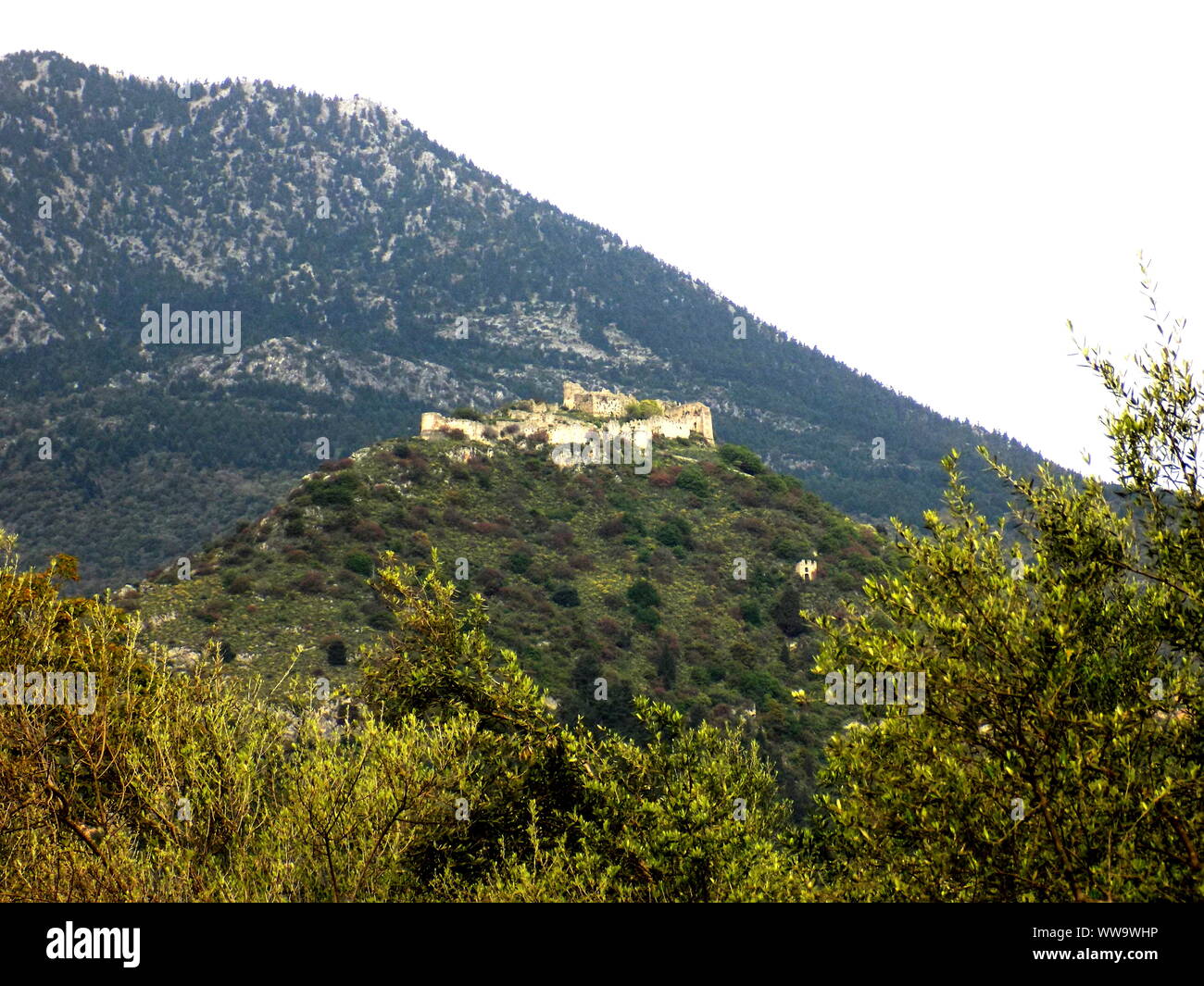 castle, mistras, medieval, town, Byzantine, house, church, monastery ...