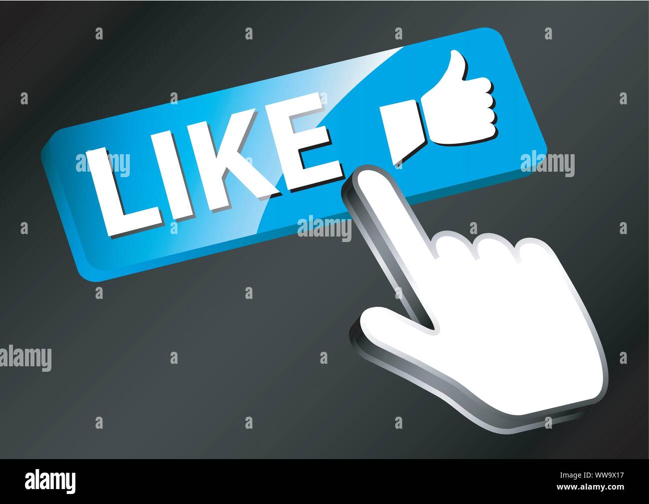 Facebook like symbol Stock Vector Images - Alamy