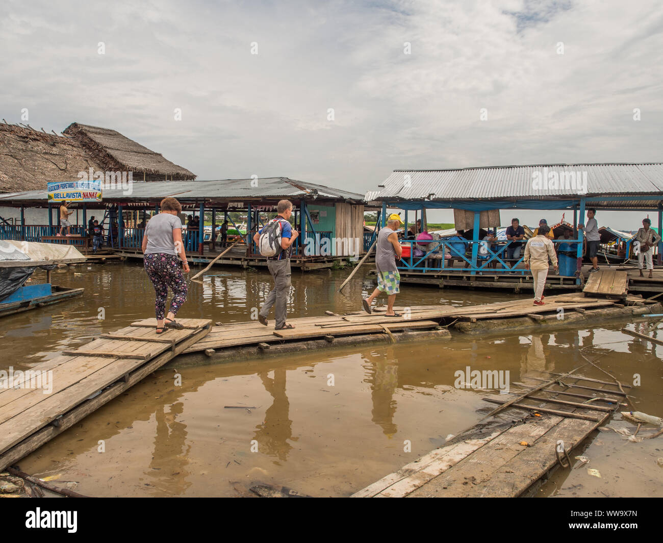 Bellavista, Peru - Sep22, 2017: Bellavista port of Amazon river in ...