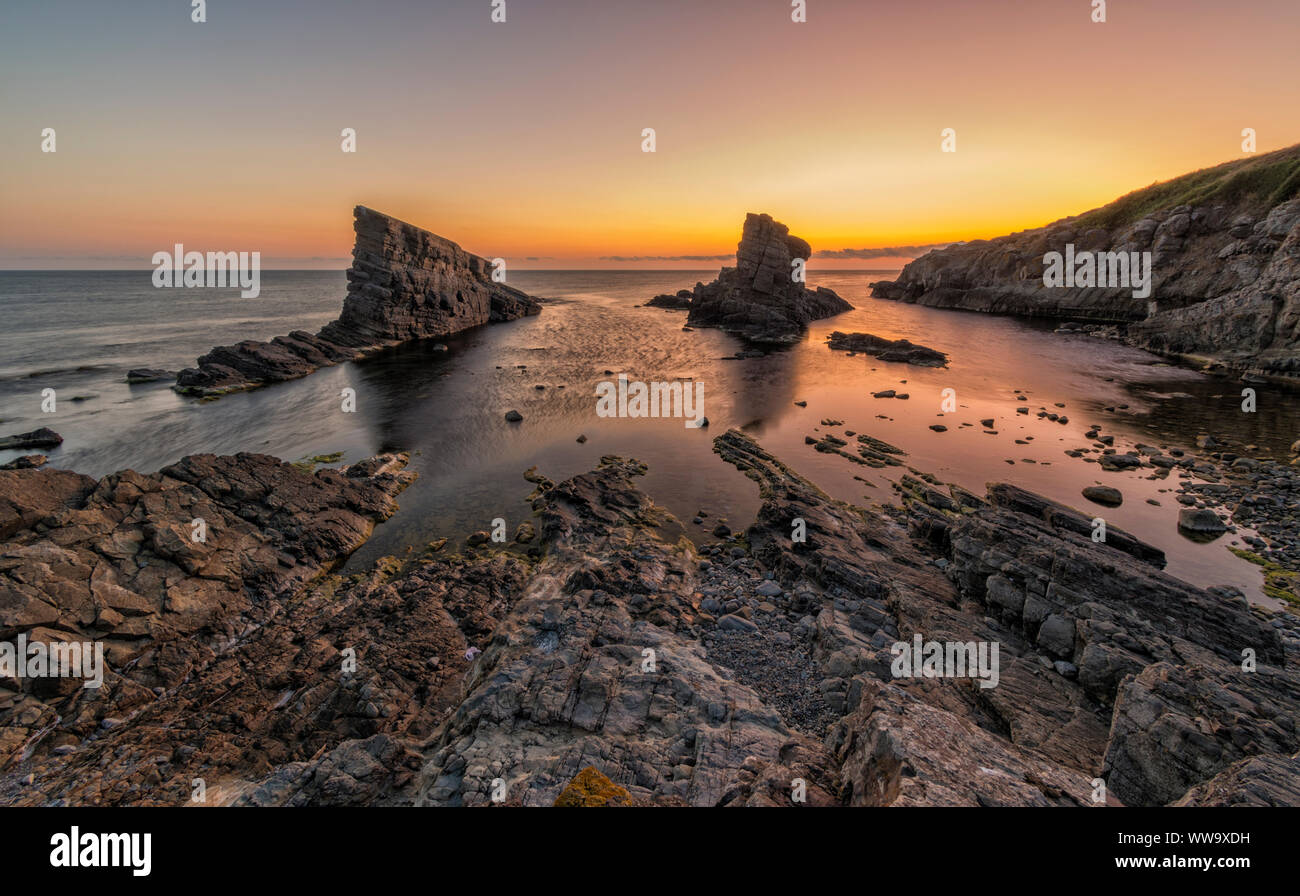Sunrise over "Ship Rocks", Bulgaria Stock Photo - Alamy