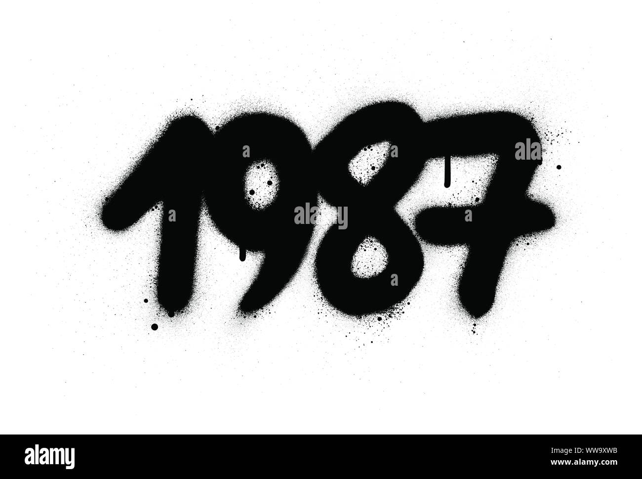 1987 sign Stock Vector Images - Alamy