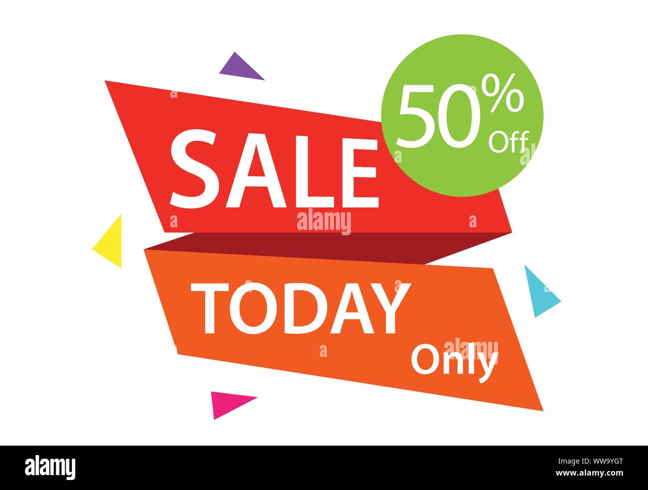 Online shopping banner design Cut Out Stock Images & Pictures - Alamy