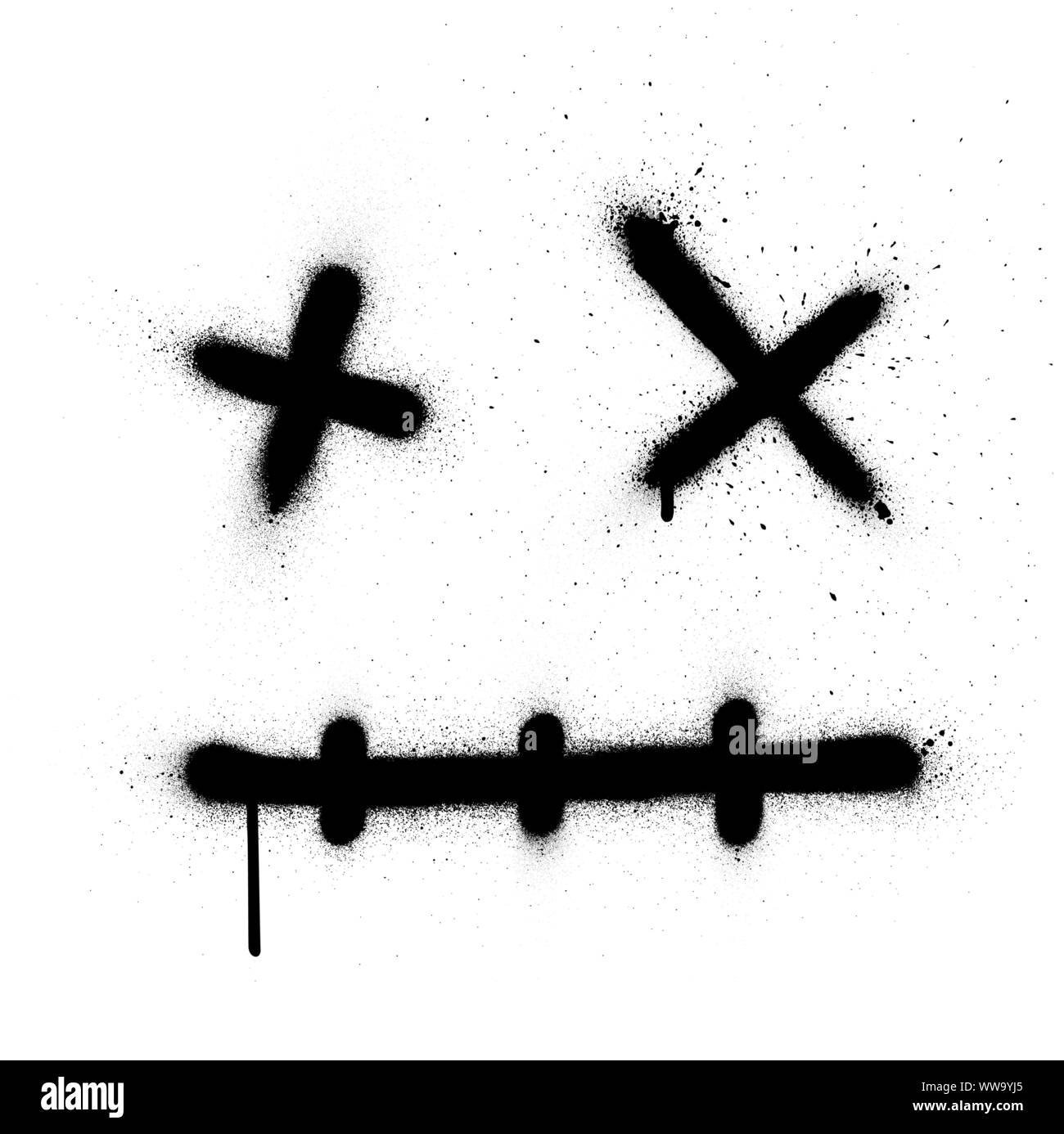 Cartoon graffiti face Stock Vector Images - Alamy