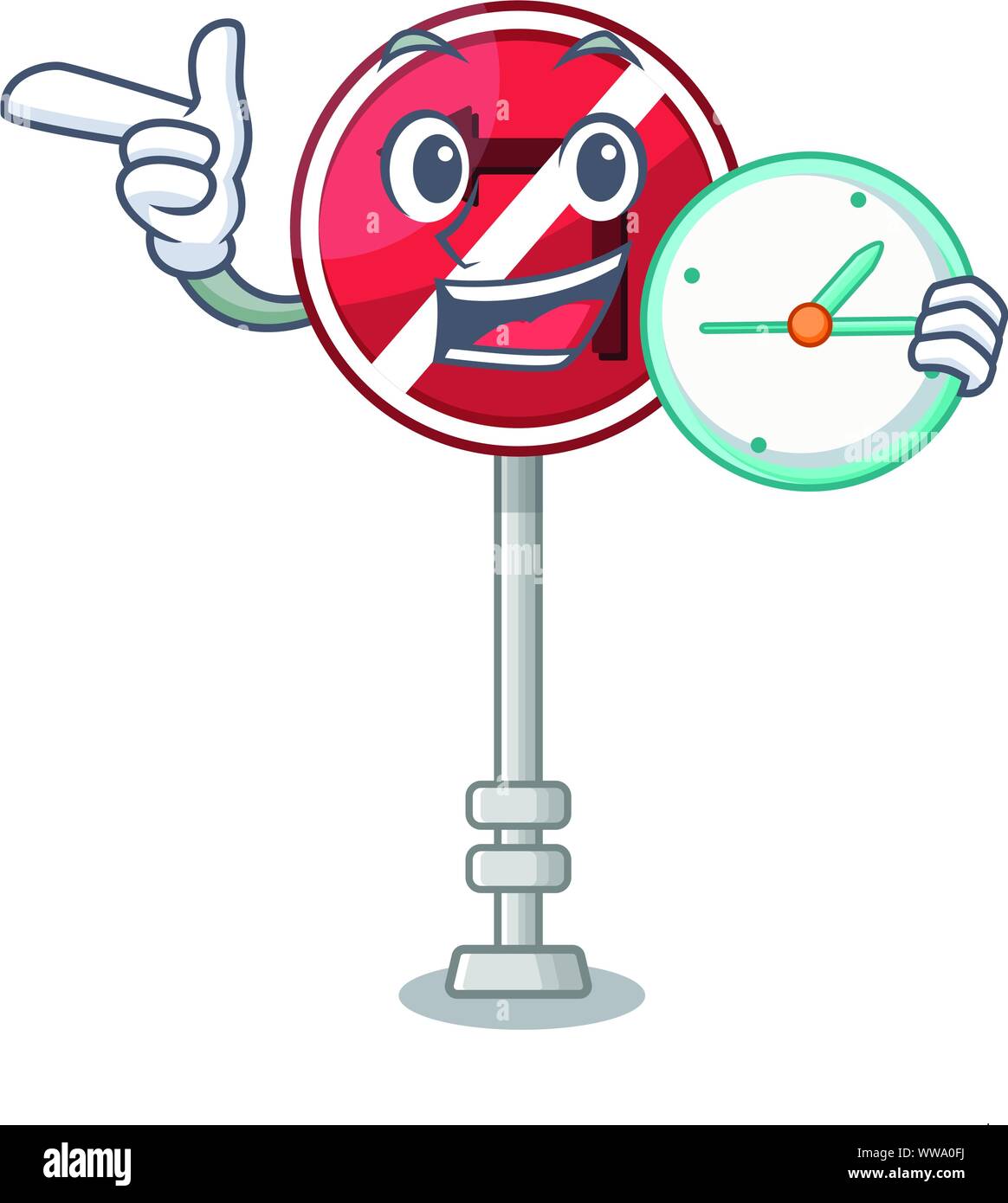 No waiting time sign Stock Vector Images - Alamy