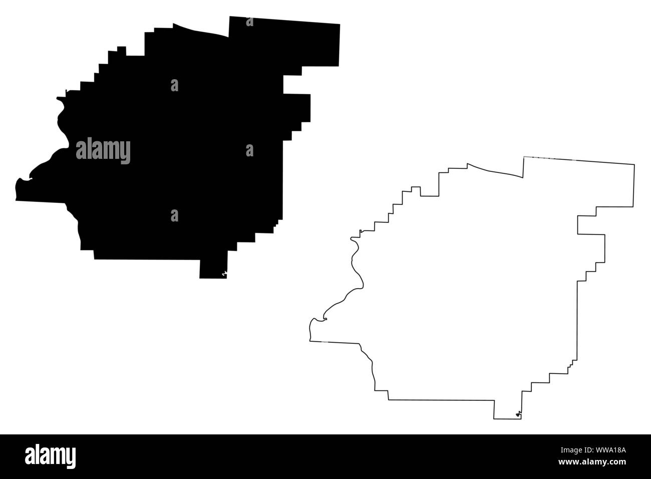 Map of calhoun city hi-res stock photography and images - Alamy