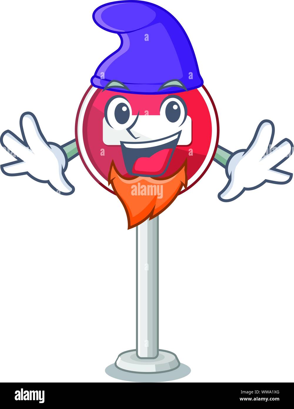 Elf no entry mascot shaped on cartoon Stock Vector Image & Art - Alamy