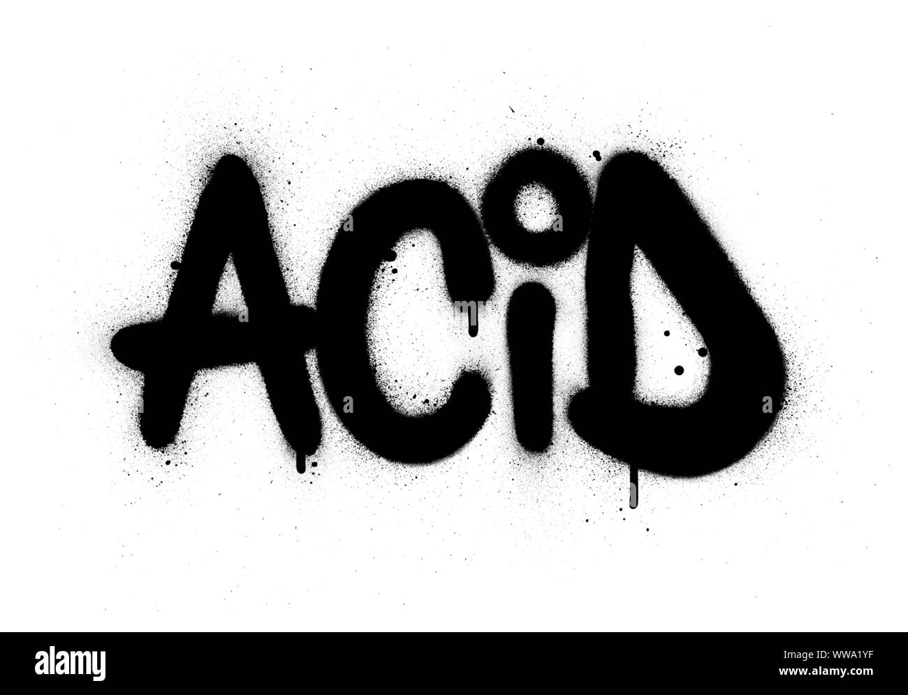 graffiti acid word sprayed in black over white Stock Vector Image & Art ...