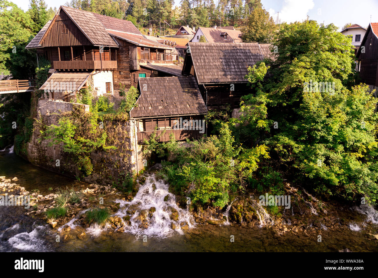 Rastoke waterfalls in Croatia Stock Photo - Alamy