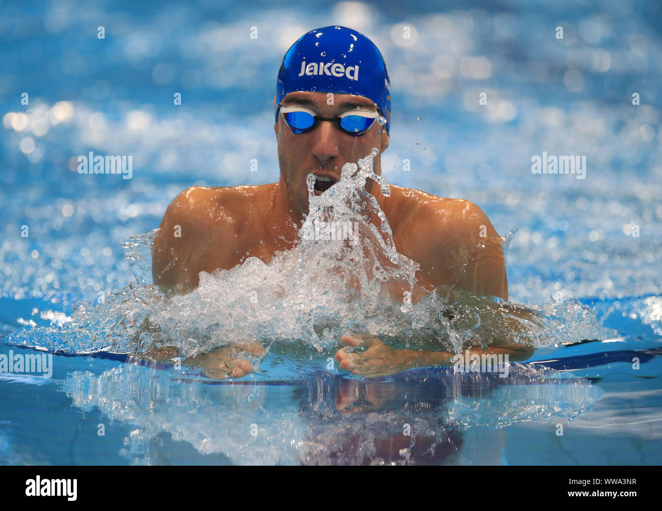 Italy's Stefano Raimondi competes in the Men's 100m Breaststroke SB9 ...
