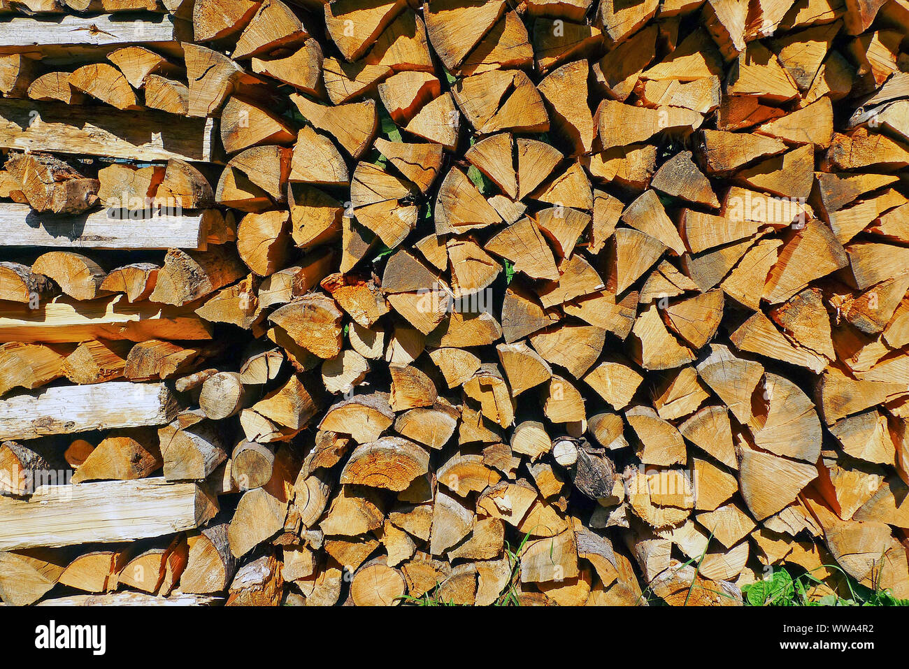 Wood stack village hi-res stock photography and images - Alamy