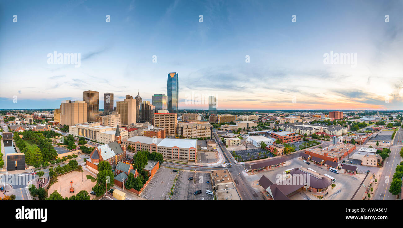 Oklahoma city skyline dusk hi-res stock photography and images - Alamy
