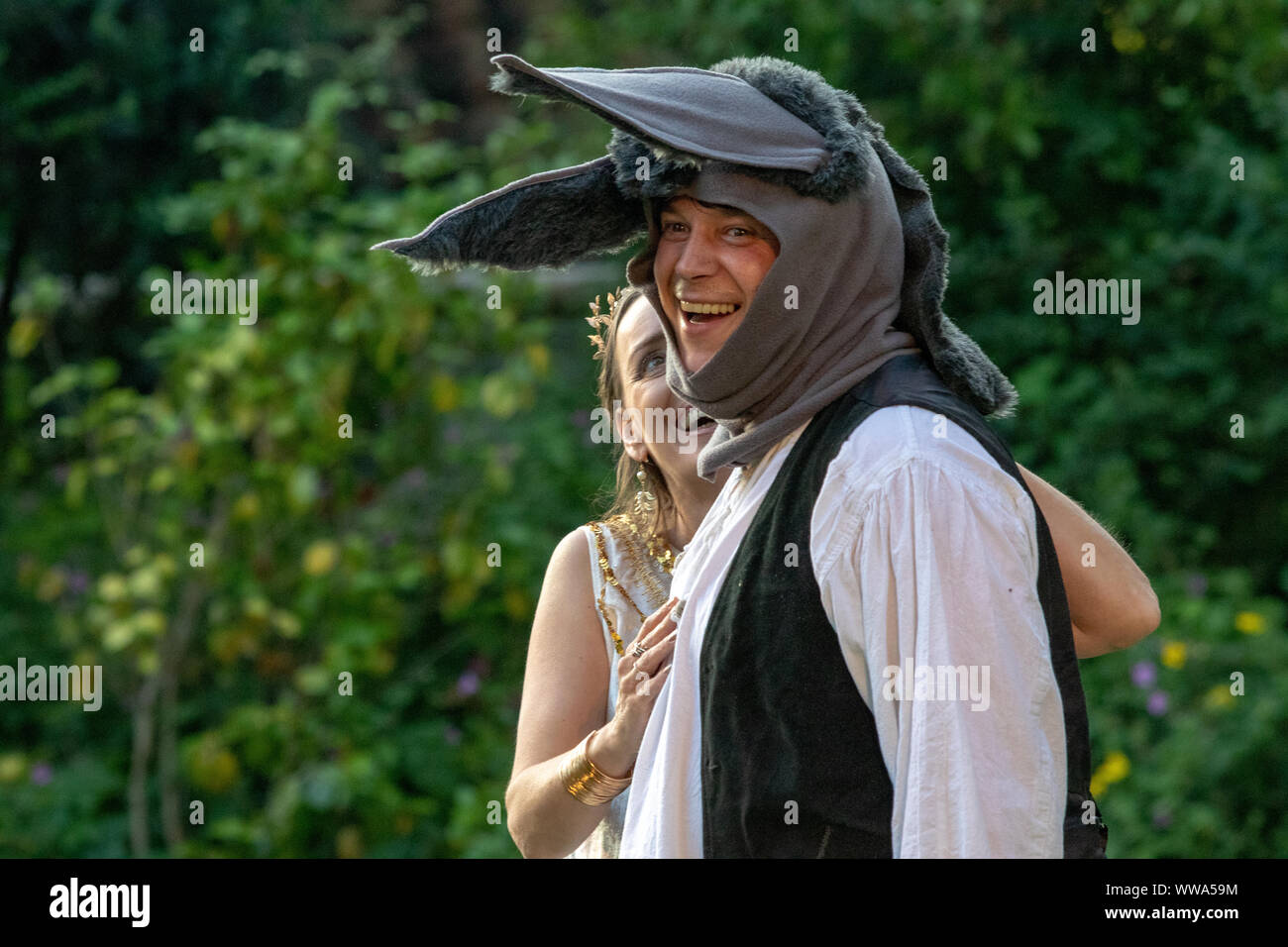 Joe Edwards-Gill playing Bottom in A Midsummer Night's Dream Stock Photo - Alamy