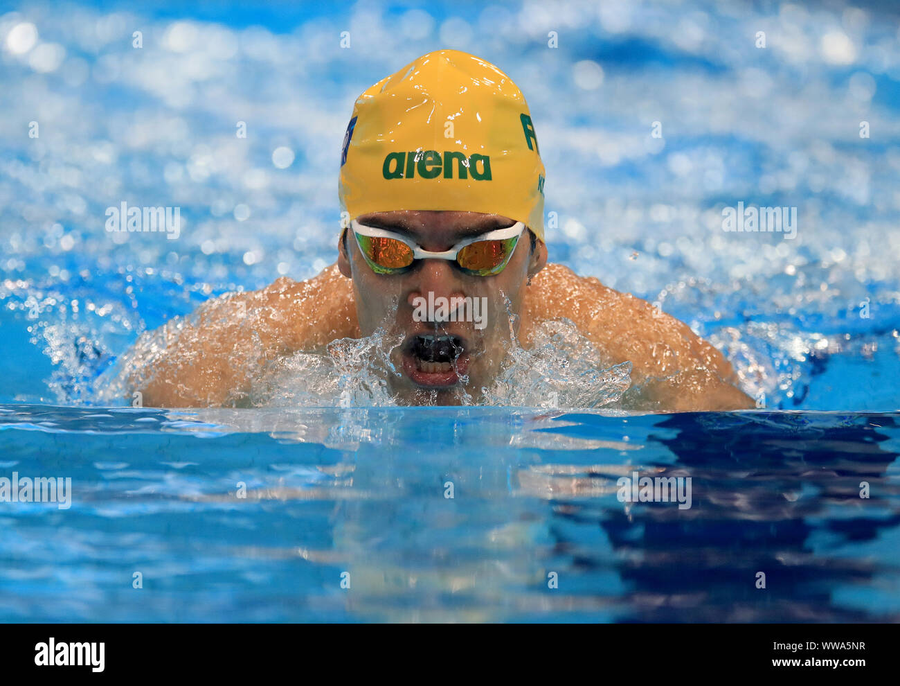 Australia's Ahmed Kelly competes in the Men's 150m Individual Medley ...