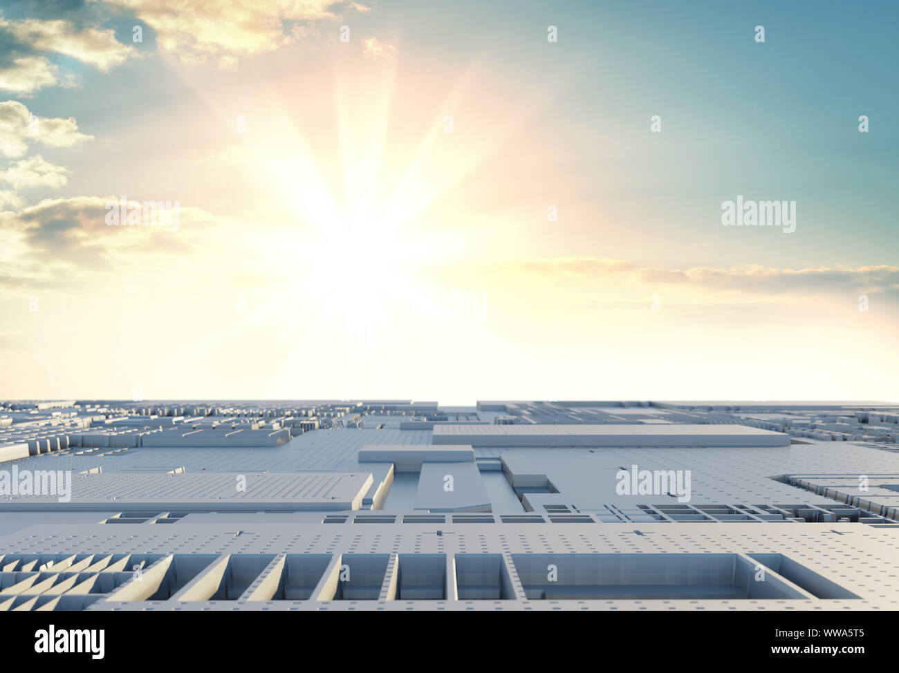 Abstract futuristic surface of a spaceship against the backdrop of ...