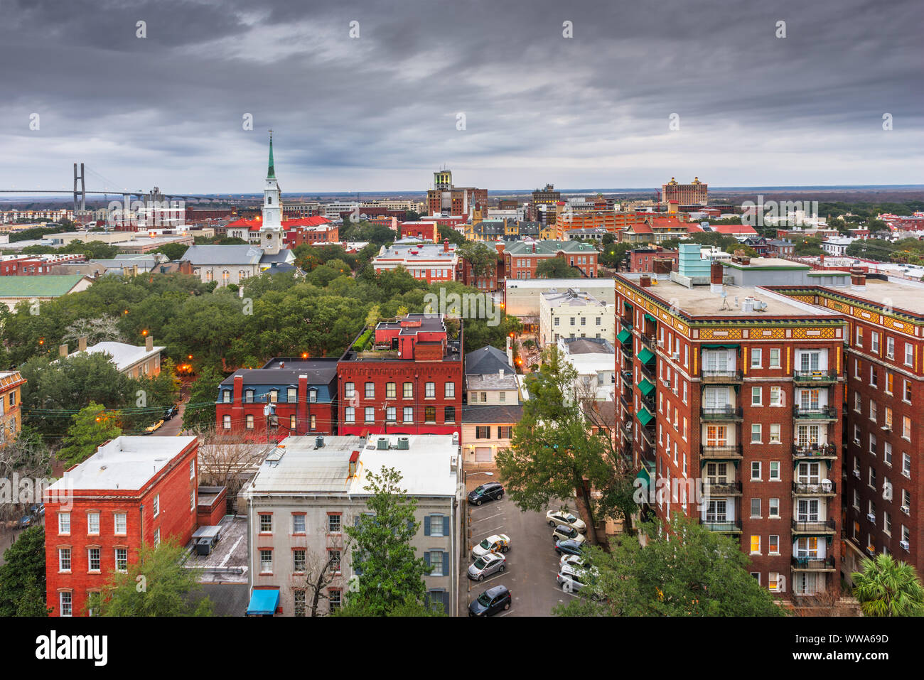 Aerial savannah bridge hi-res stock photography and images - Alamy
